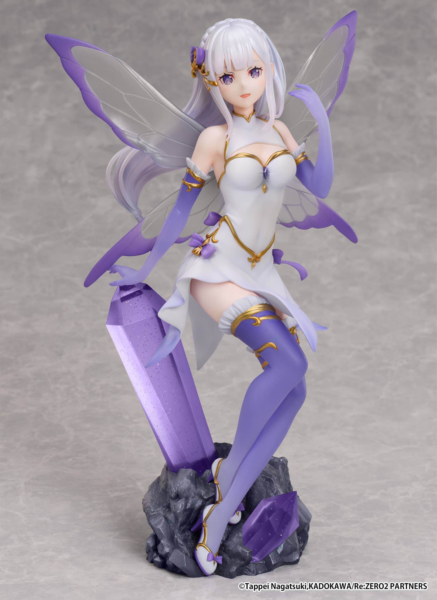 elcoco Re:ZERO -Starting Life in Another World- Emilia Jewel Princess 1/7 Scale Figure ...