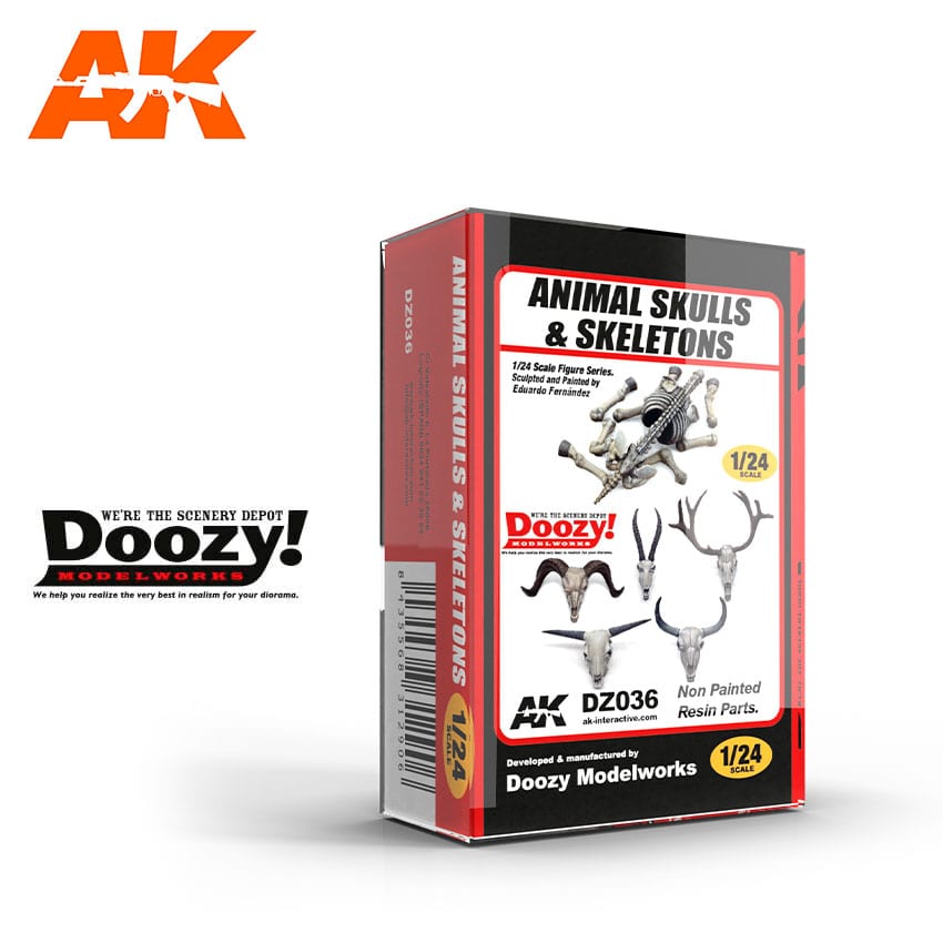 Doozy 1/24 Animal Skulls & Skeletons | P-Rex Hobby | 8435568312906