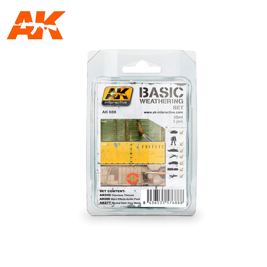 AK Interactive Basic Weathering Set(8436535576888)|P-Rex Hobby