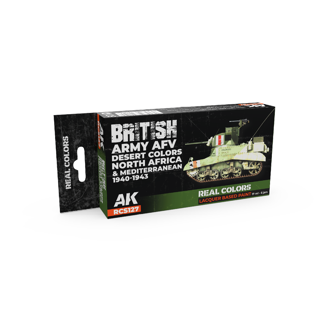AK Interactive Real Colors British Army AFV Desert Colors Set (Set of 6 ...