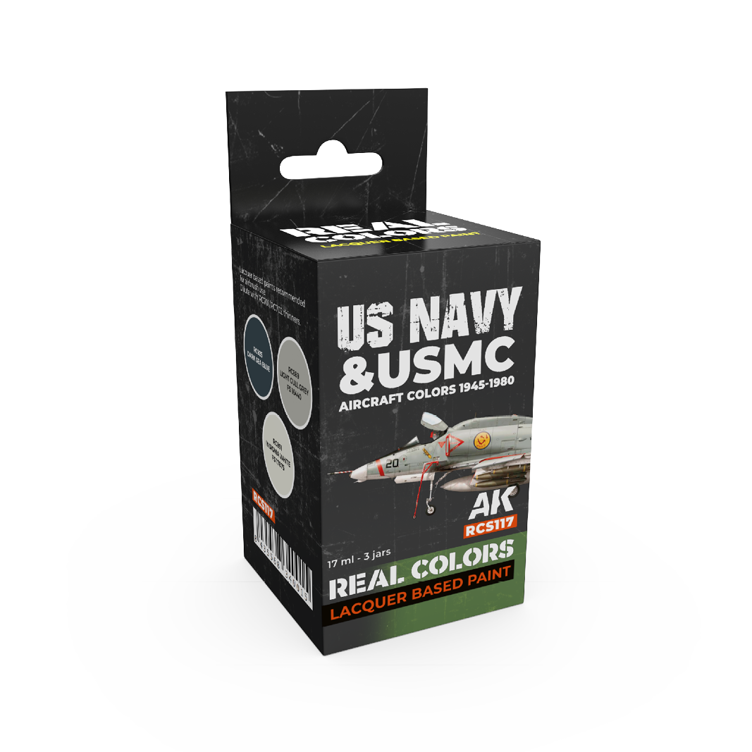 AK Interactive Real Colors US Navy & USMC Aircraft Colors 1945-1980 Set ...