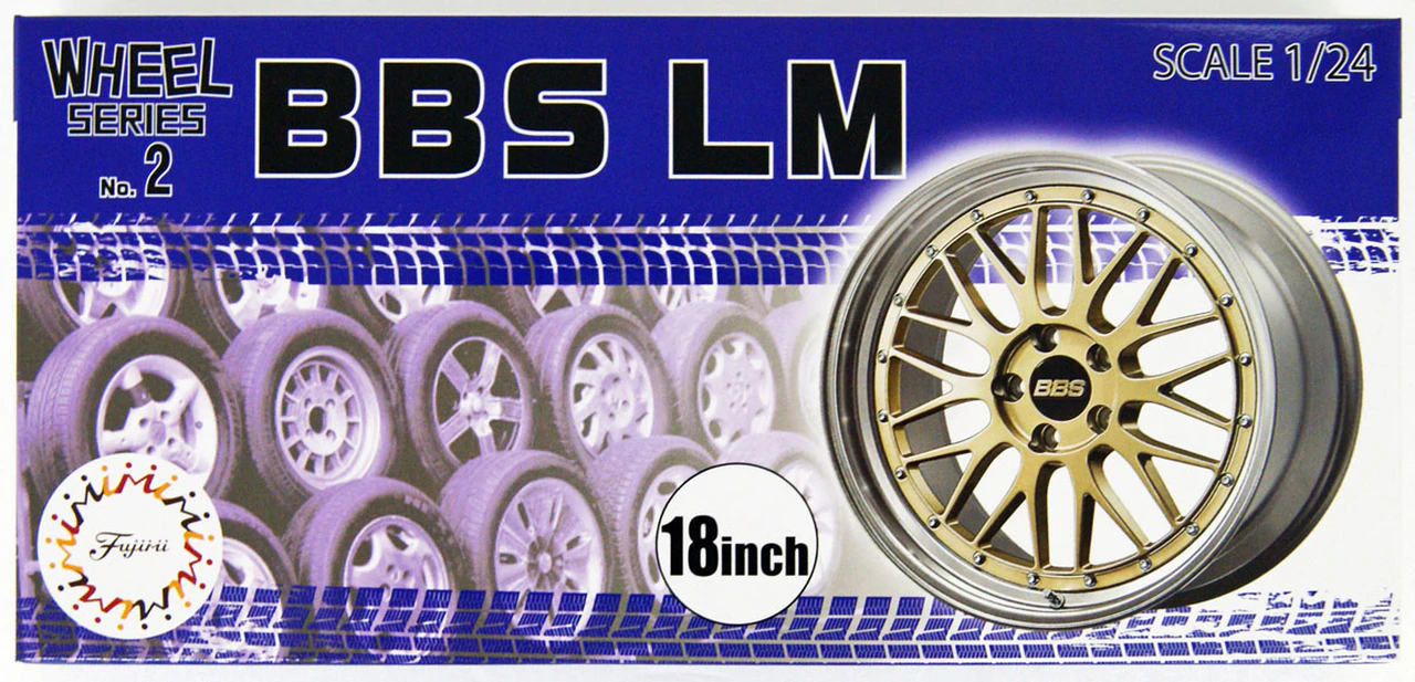 Fujimi 1/24 Wheel Series No. 2 BBS LM 18 Inch | P-Rex Hobby | 4968728193434