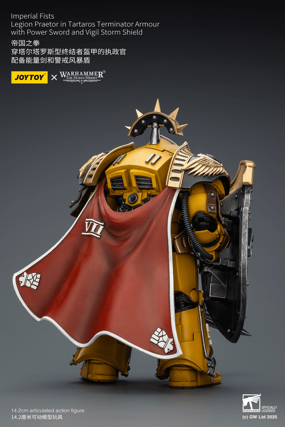 Imperial Fists Legion Praetor in Tartaros Terminator Armour with Power ...