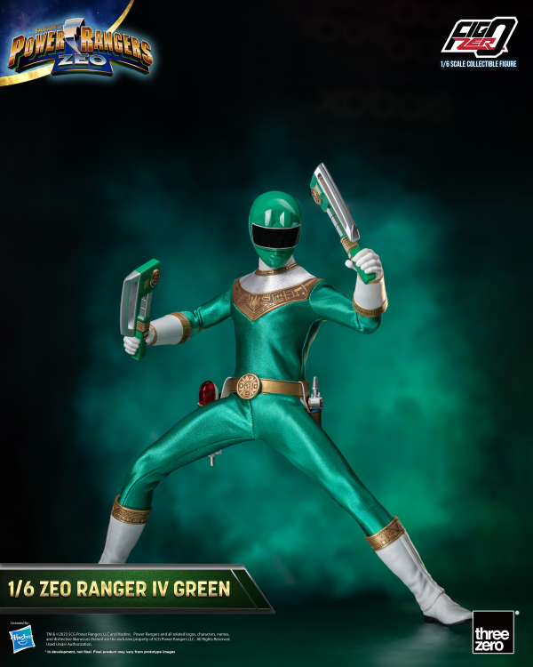 Three Zero Power Rangers Zeo - FigZero 1/6 Zeo Ranger IV Green ...