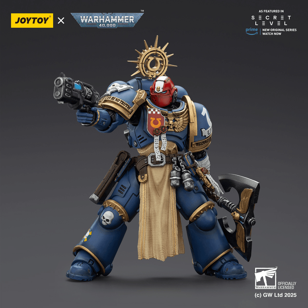 Ultramarines Metaurus with Power Axe, Stormshield and Plasma Pistol ...