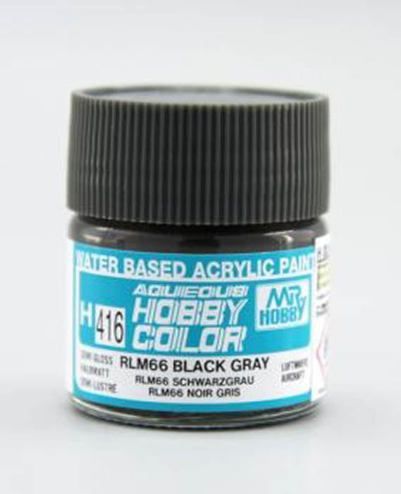 Mr Hobby H416 RLM66 Black Gray [German luftwaffe airclaf](4973028505337 ...