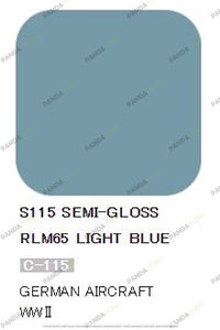 Mr Hobby Mr Color Spray - S115 RLM65 Light Blue (Semi-Gloss/Aircraft ...