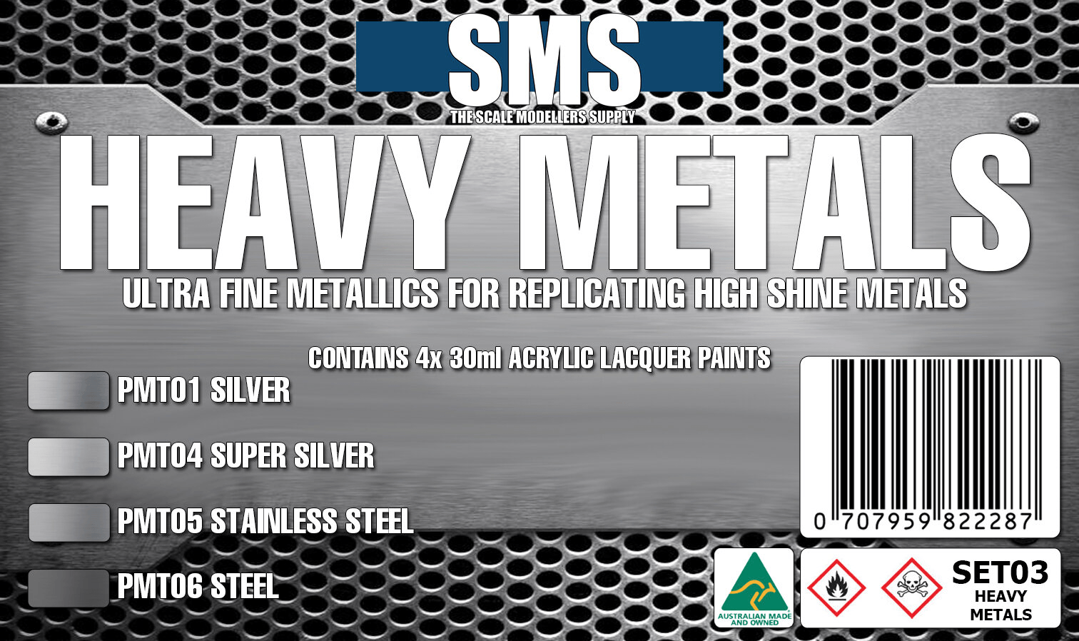 Heavy Metals Colour Set | P-Rex Hobby
