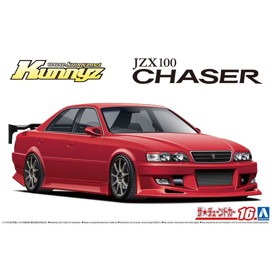 Aoshima 1/24 Kunny'z JZX100 Chaser Tourer V '98 (Toyota) Model Kit ...