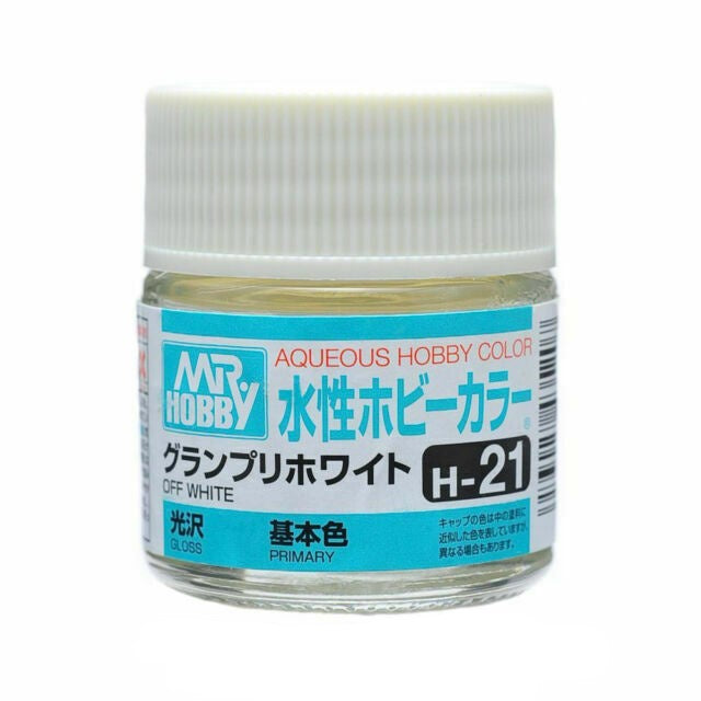Mr Hobby AQUEOUS HOBBY COLOR - H21 GLOSS OFF WHITE (PRIMARY ...