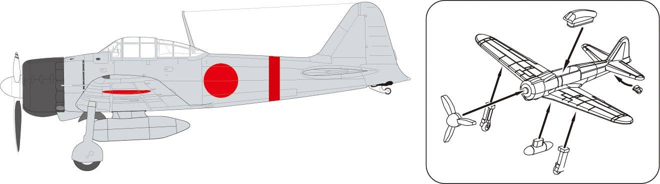 Fujimi 1/700 IJN Carrier-Based Aircraft Set 1 Early | P-Rex Hobby ...