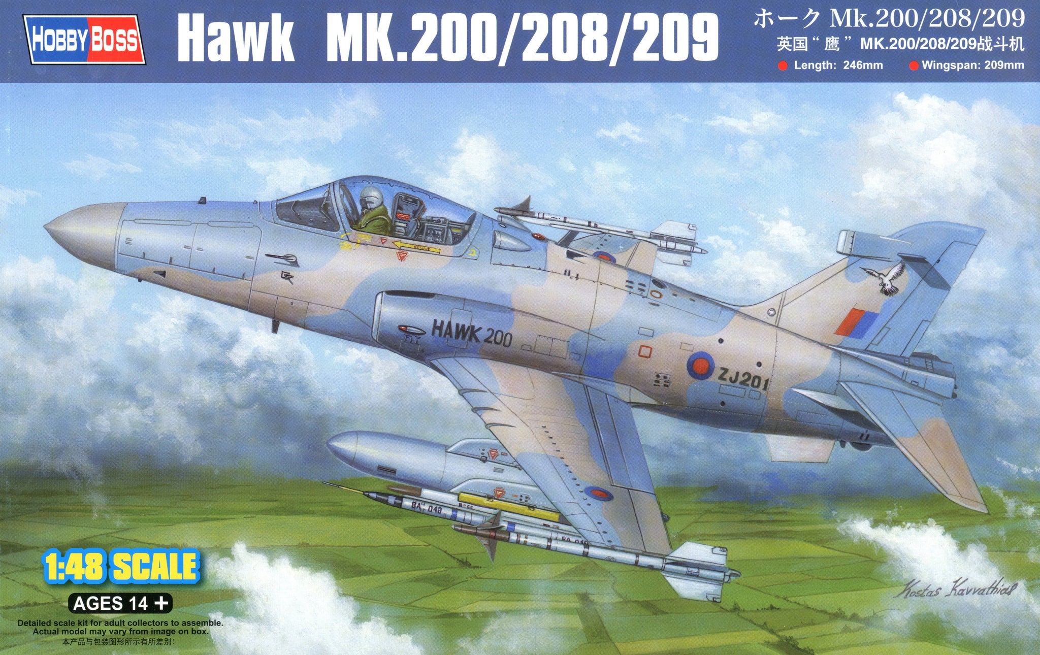 Hobby Boss 1/48 Hawk MK.200/208/209 Model Kit (6939319217370) | P-Rex Hobby
