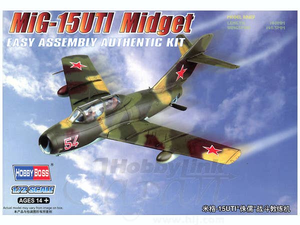 Hobby Boss 1/72 MiG-15UTI Midget Model Kit | P-Rex Hobby | 6939319202628