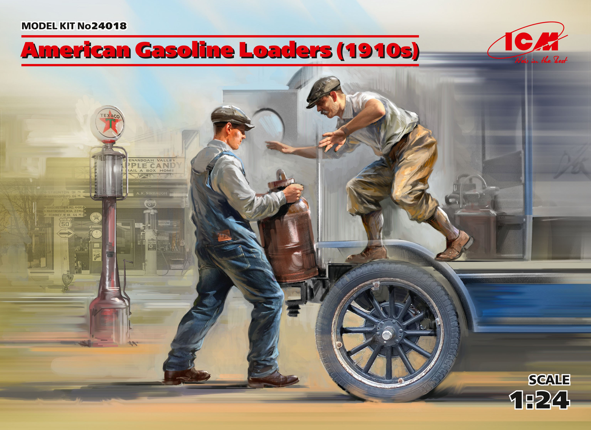 ICM 1/24 American Gasoline Loaders (1910s) (2 figures) (100% new molds ...