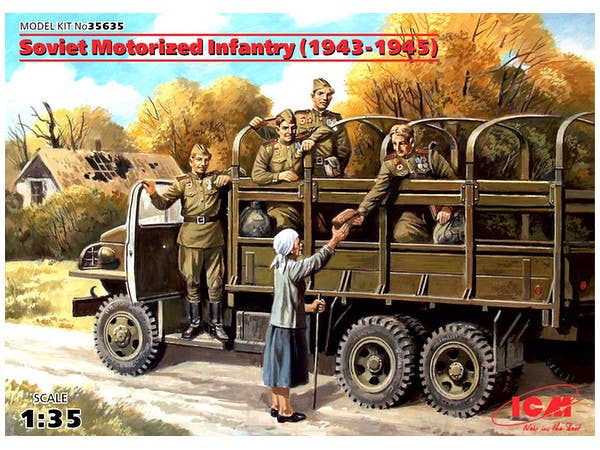 ICM Soviet Motorized Infantry (1943-1945), (5 figures) – P-REX Hobby
