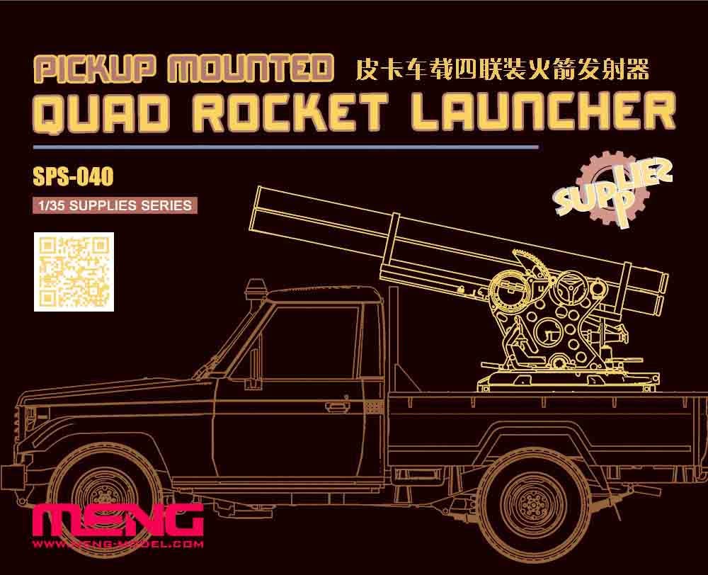 Meng Pickup Mounted Quad Rocket Launcher (RESIN) (4897038551316) | P ...