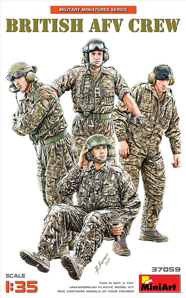MiniArt 1/35 British AFV Crew Model Kit (4820183312785) | P-Rex Hobby