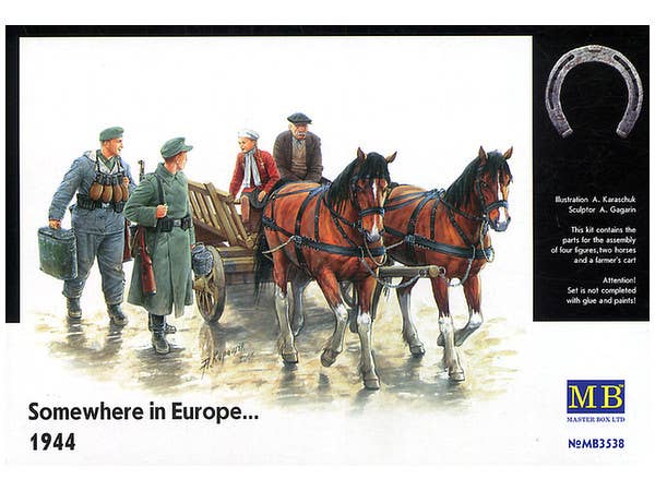 MASTER BOX 1/35 Somewhere in Europe.., 1944 (4820041760437) | P-Rex Hobby