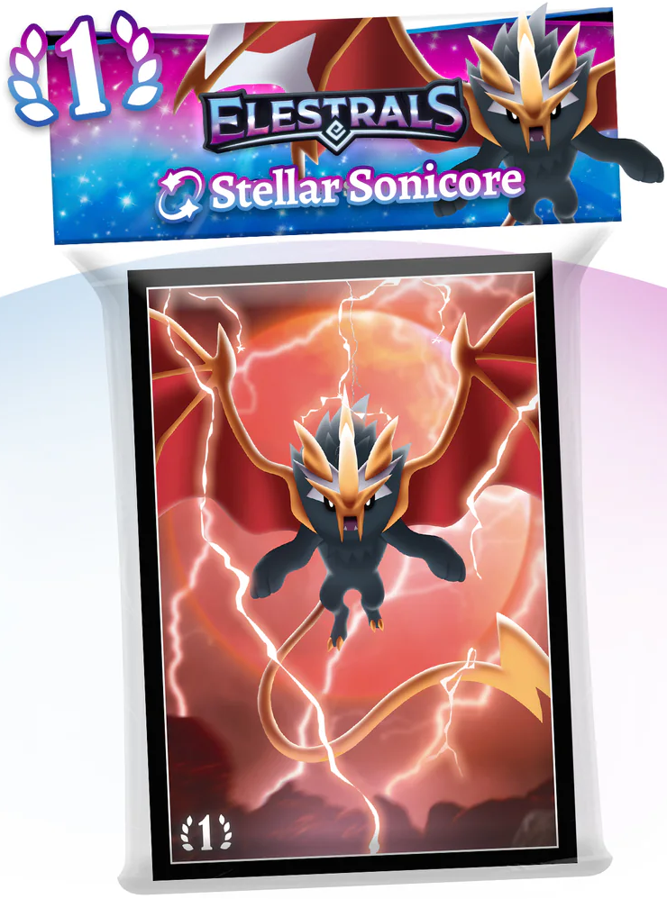 ELESTRALS 1ST EDITION CARD SLEEVES SONICORE LINE (100)(850045412852 ...