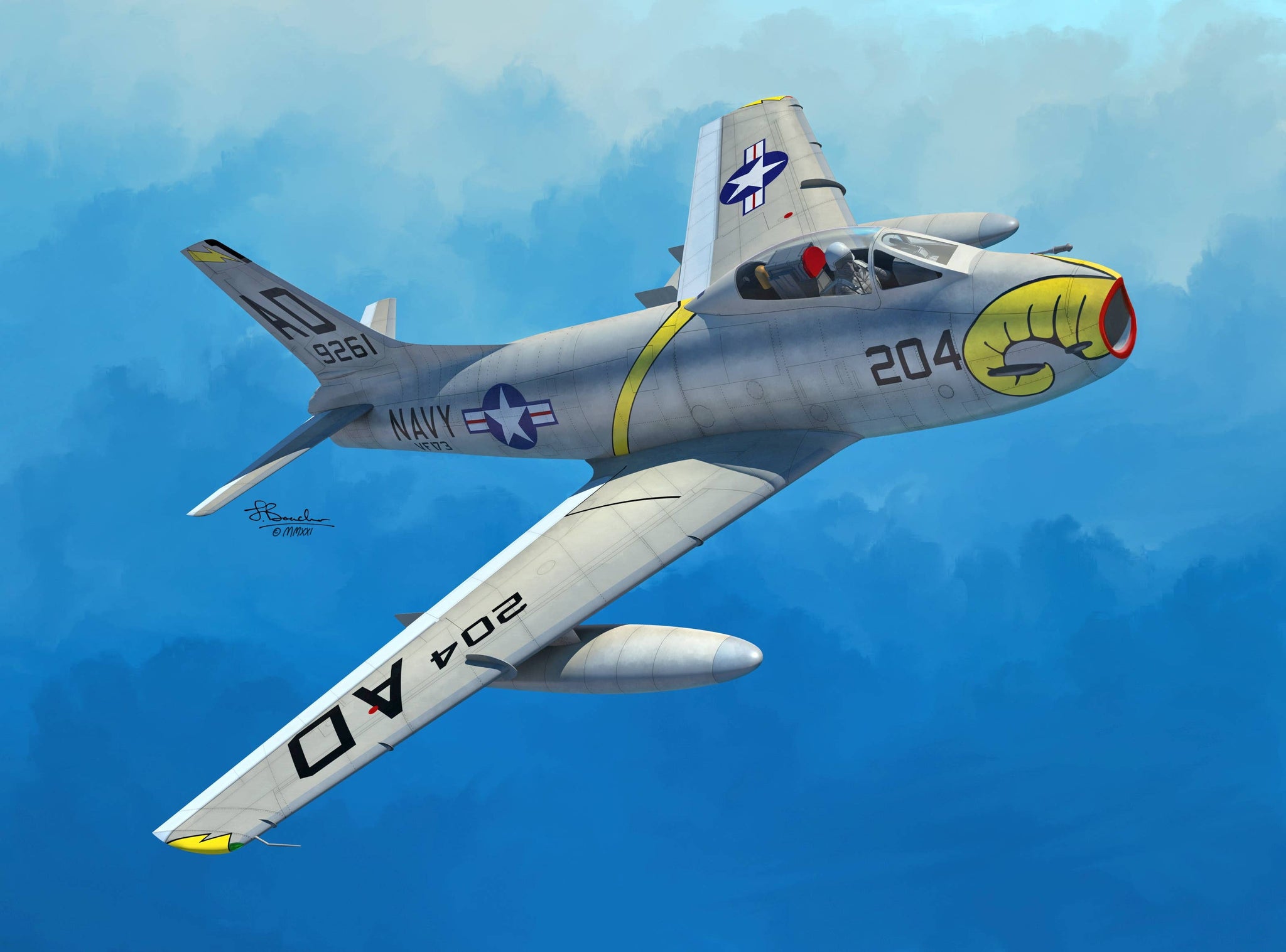 Sword Models 1/72 FJ-3/3M Fury, Aircraft Model Kit (8596444721394) | P ...