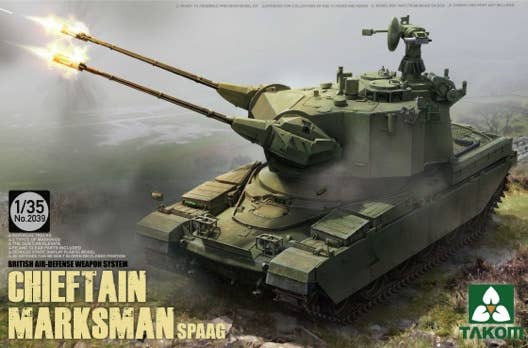 Takom 1/35 British Air Defense Weapon System Chieftain Marksman SPAAG ...