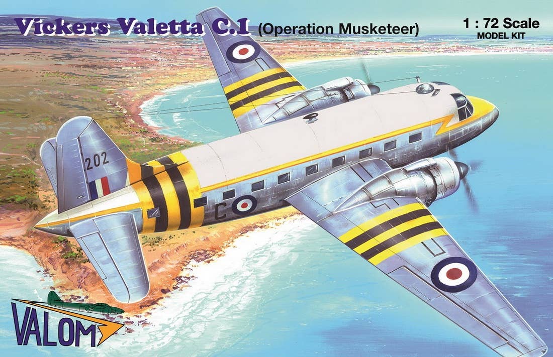 Valom 1/72 Vickers Valetta C.1 (Operation Musketeer) Model Kit ...