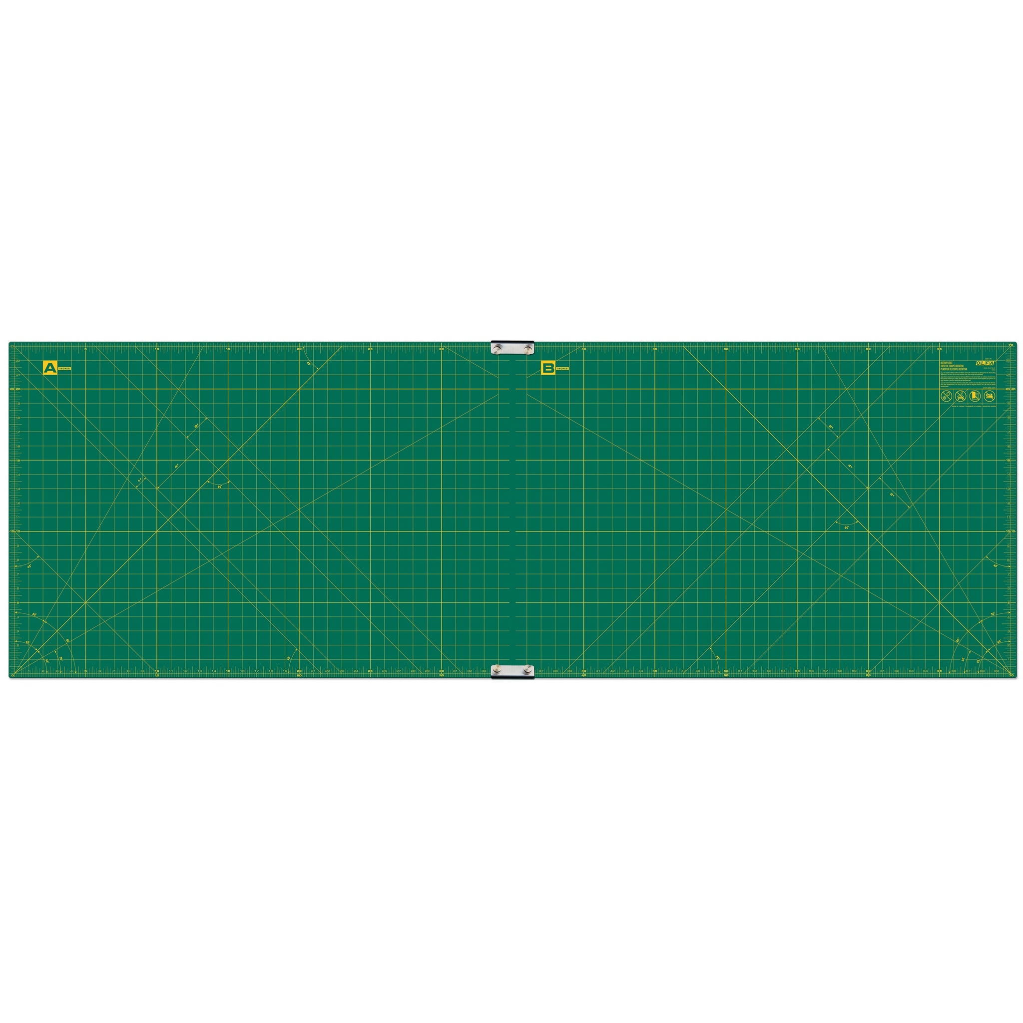 OLFA 23" x 70" Continuous Grid Rotary Mat Set & RM Clips 2 | P-Rex ...
