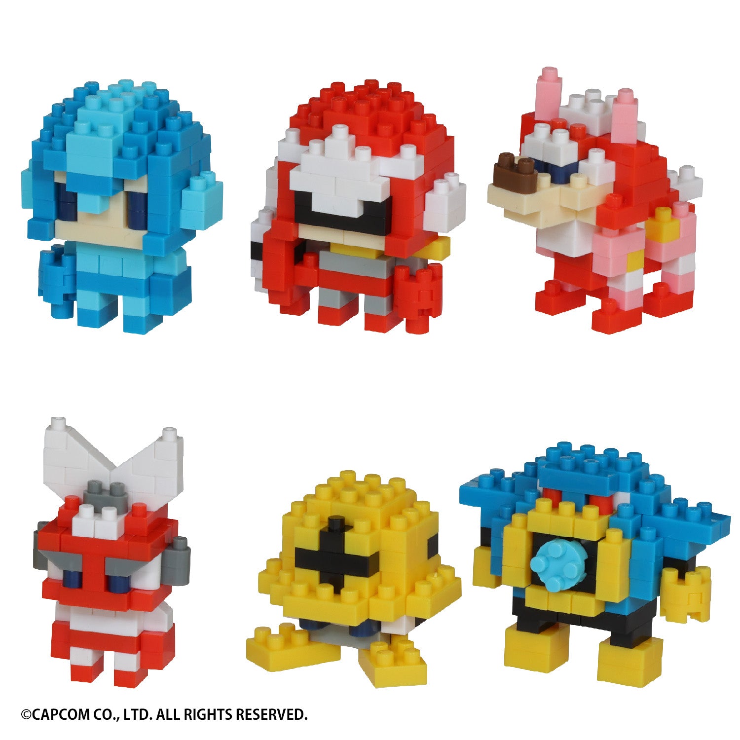 Nanoblock mininano Series, Mega Man Vol. 1 (Blind Box), Box of 6 Blind ...