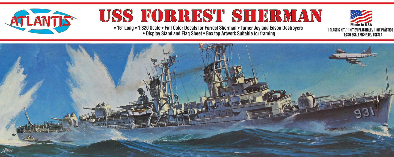 Atlantis USS Forrest Sherman Destroyer (850002740165) | P-Rex Hobby