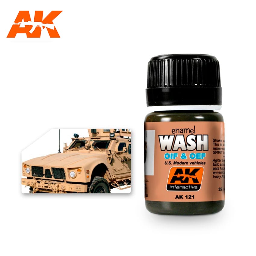 AK Interactive Wash For OIF & OEF - US Vehicles(8436535571210)|P-Rex Hobby