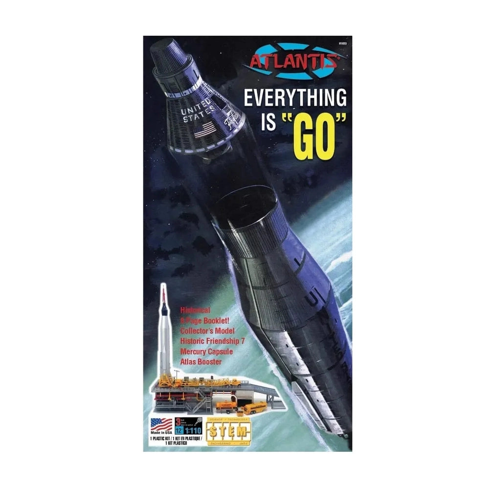 Atlantis 1/110 Atlas Rocket with Mercury Capsule (850002740066) | P-Rex ...