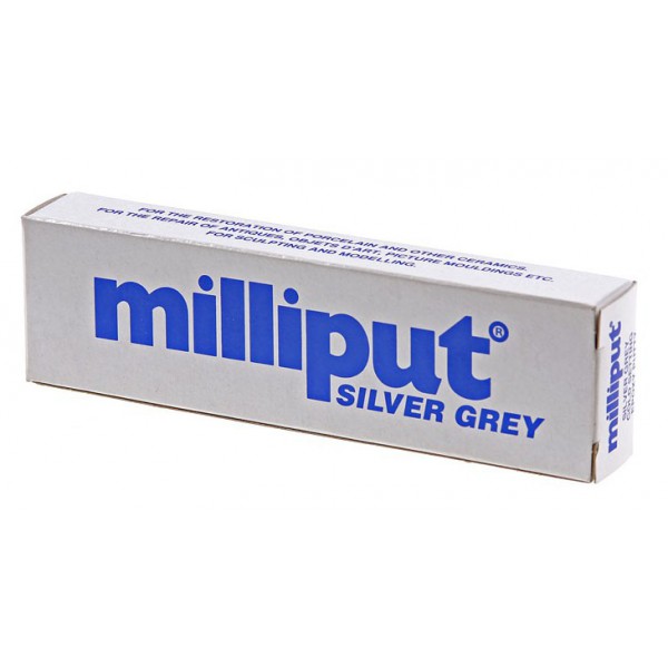 Milliput Silver Grey, 4 oz/pack (5035167000520) | P-Rex Hobby