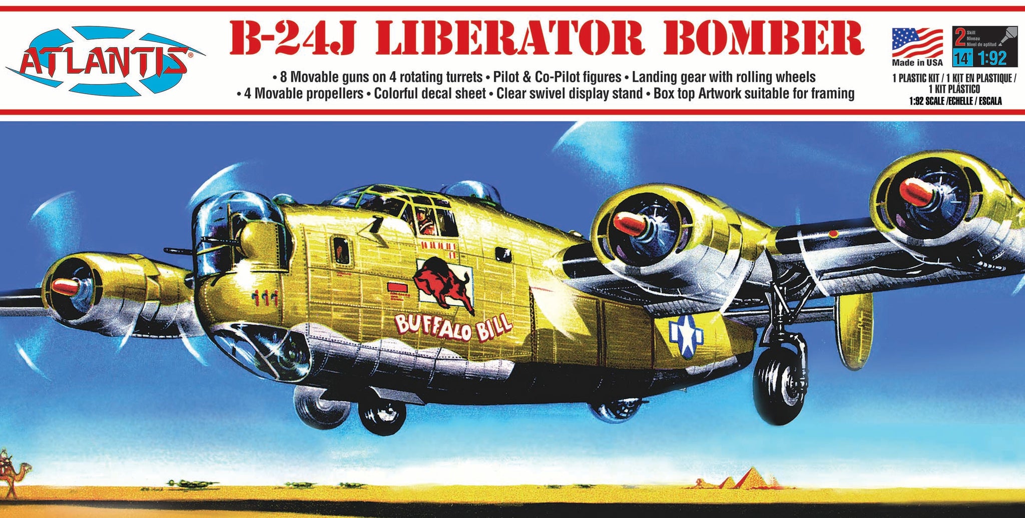 1/92 B-24J Liberator Buffalo Bill Model Kit | P-Rex Hobby | 850002740042