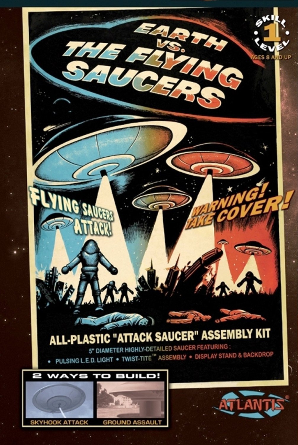 Atlantis Earth vs the Flying Saucers (851721002398) | P-Rex Hobby