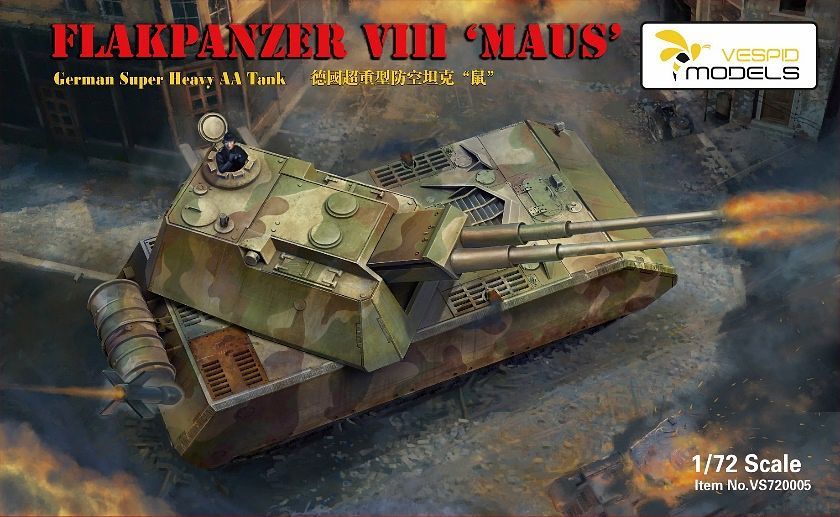 1/72 Flakpanzer VIII Maus Model Kit | P-Rex Hobby | 7200052