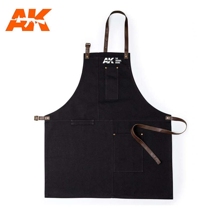 AK Interactive Work Apron - Black | P-Rex Hobby | 8435568326217